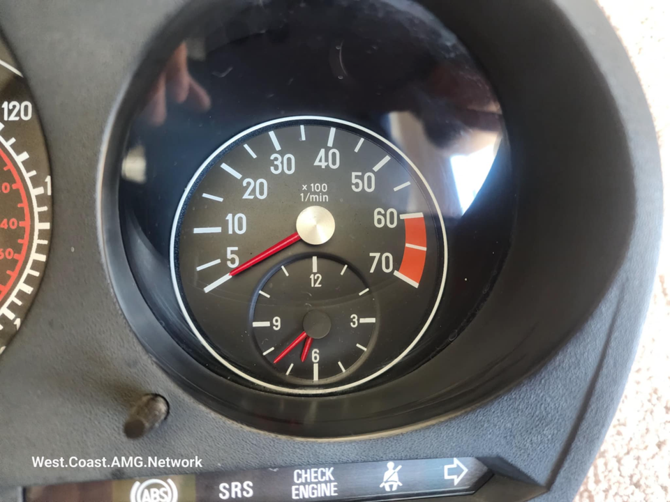 Mercedes R107 560SL 190MPH AMG speedometer cluster tachometer 115K ...