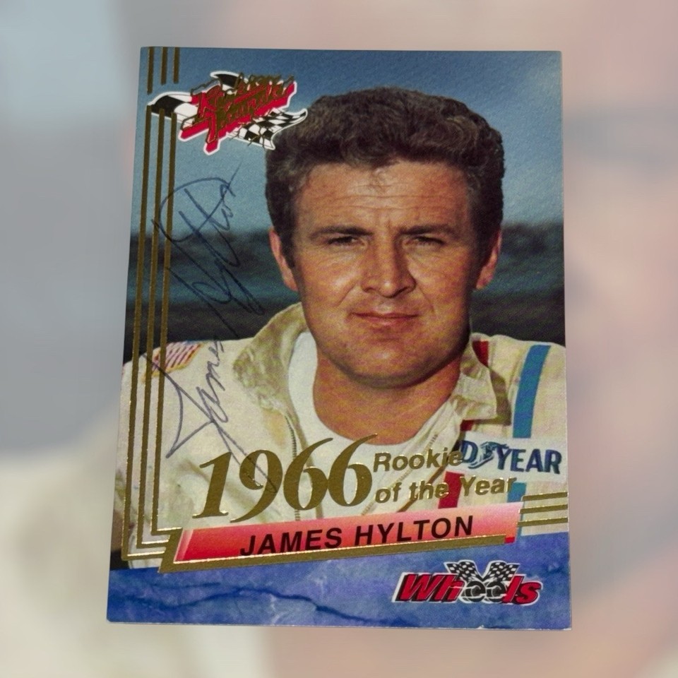 James Hylton 1966 ROY WHEELS ROOKIE THUNDER #9 VINTAGE autographed 1 ...