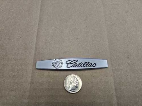 Cadillac OEM Machined Metal 3 7/8" Vintage Script Emblem Badge Logo ...