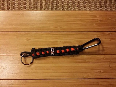 Leukemia awareness paracord keychain | eBay