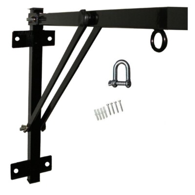 Maxx Heavy Duty 2ft Folding Punch Bag Wall Bracket Steel Mount Hanging ...