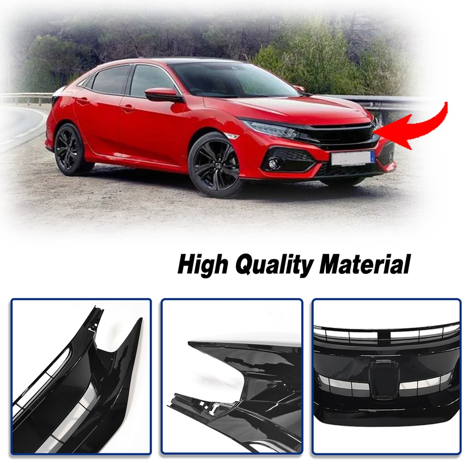 Front Bumper Upper Mesh Grille For 2019-2021 Honda Civic HO1200242 ...