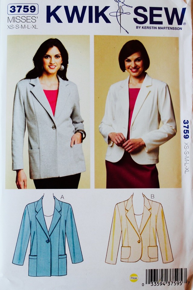 U-PICK! Misses Kwik Sew JACKETS VESTS PONCHOS Sew Pattern ~ UC | eBay