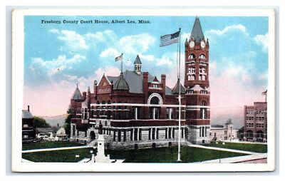 c1920 ALBERT LEA, MN Postcard - FREEBORN COUNTY COURT HOUSE MINN | eBay
