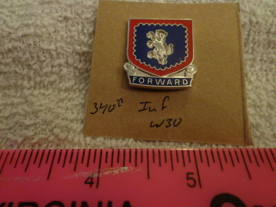 340th Infantry W30 Unit Crest, DI, DUI (DRAW#S2) | eBay