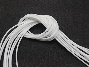 11 Yards Opaque White 2mm Plastic PVC Hollow Tubing Cord Cover Memory ...