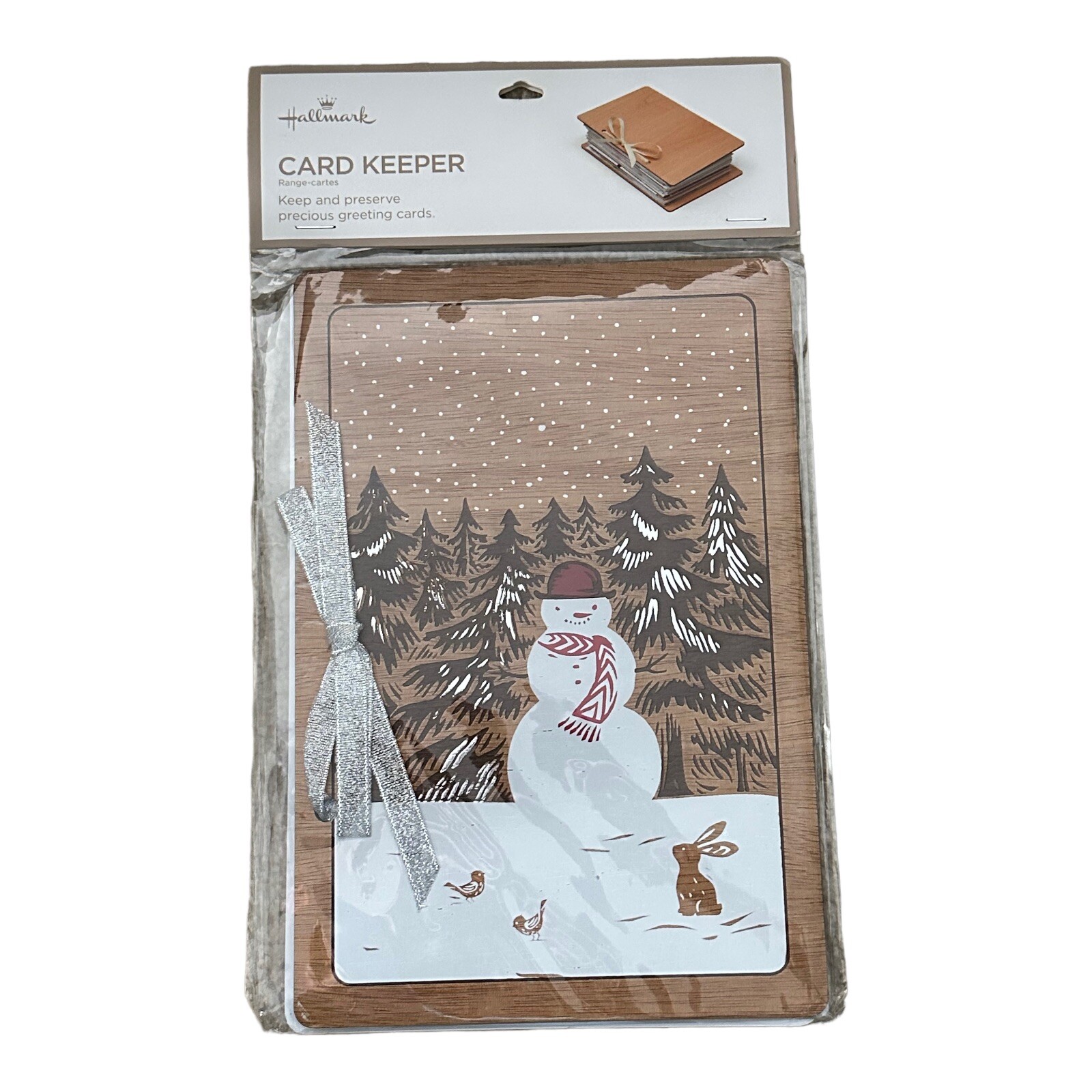 Hallmark Card Keeper Wooden Keep & Preserve Greeting Cards Christmas ...