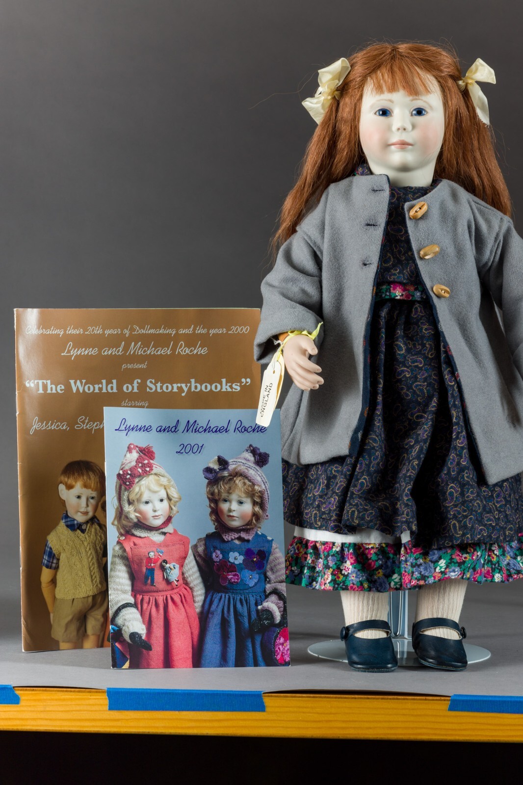 20" Bisque and Wood Doll by Lynn & Michael Roche - signed, c. 1990s ...