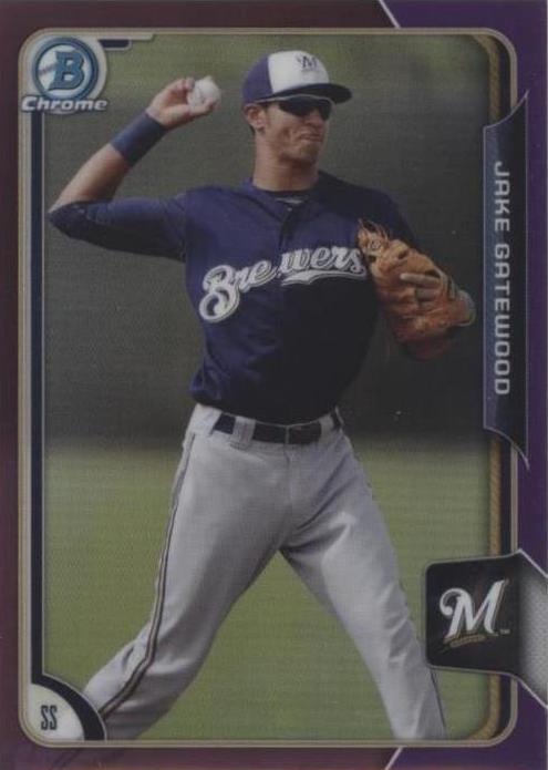 2015 Bowman Chrome - Prospects Jacob Gatewood #BCP239 Purple Refractor ...