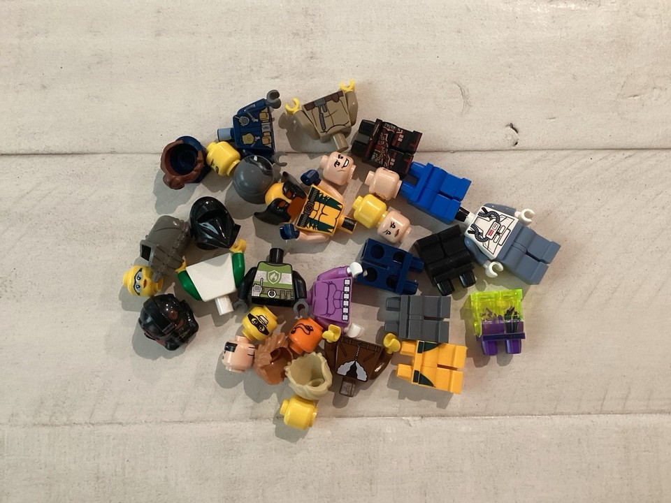 LEGO Minifigure Pieces Parts Bulk Lot 1/16 Pound (1 Oz) Bodies Heads ...