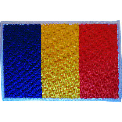 Romania Flag Patch Romanian Iron On Sew On Badge Clothes Embroidered ...