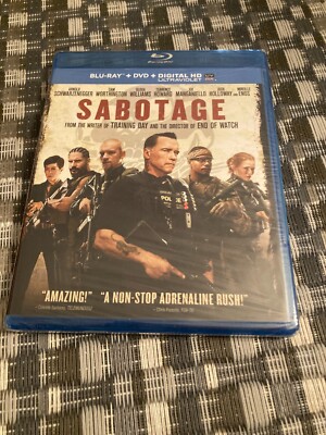 Sabotage [Blu-ray + DVD] NEW AND SEALED Arnold Schwarzenegger | eBay