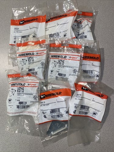 Wiremold V5715 V500 / V700 Series Raceway Steel Tee Ivory QTY 9. READ ...
