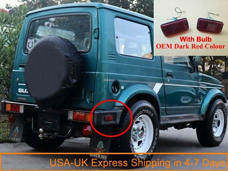 REAR SIDE MARKER LIGHTS Set Suzuki Samurai SJ413 SJ410 OEM Dark Red ...