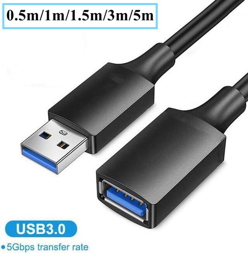 USB Extension Data Cable USB 3.0 Male to Female Adpter Cord For PC ...