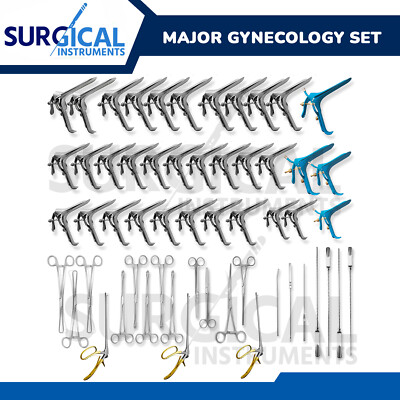 Huge Lot of 57 Pcs OB/GYN Instruments Forceps Speculum Surgical ...