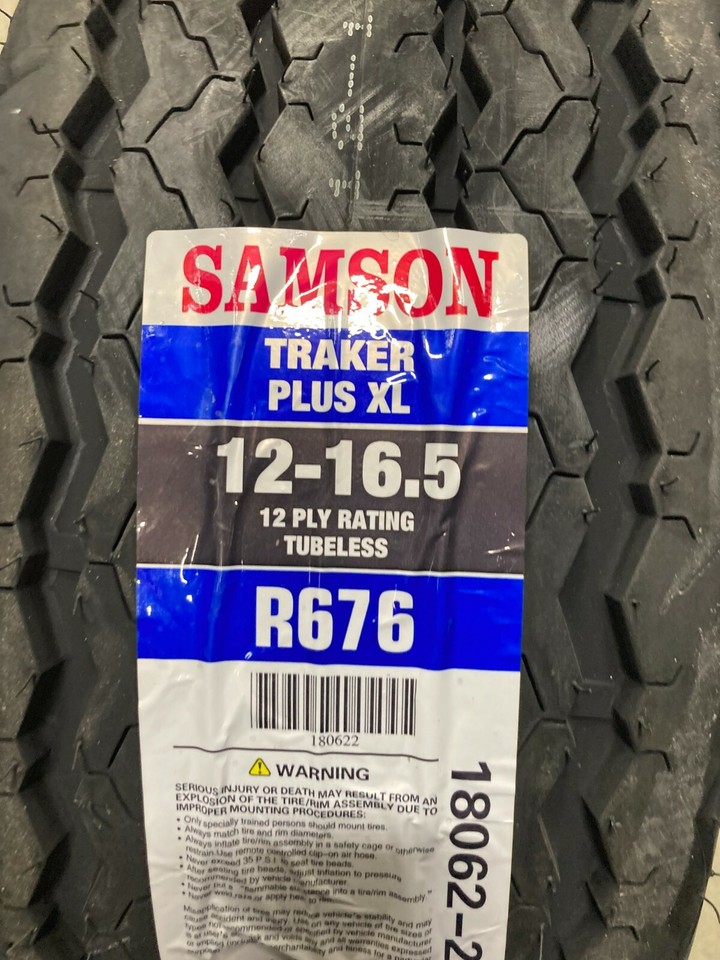 12-16.5 Samson Traker Plus XL 12 ply Tubeless Highway Tire 12x16.5 ...