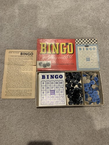 VINTAGE 1960’s BINGO GAME WHITMAN CLASSIC NO. 4634.69 Complete With ...