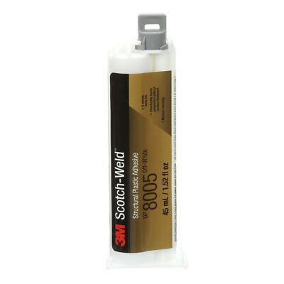 3M Scotch-Weld Structural Plastic Adhesive DP8005, Off-White, 45 mLDuo ...