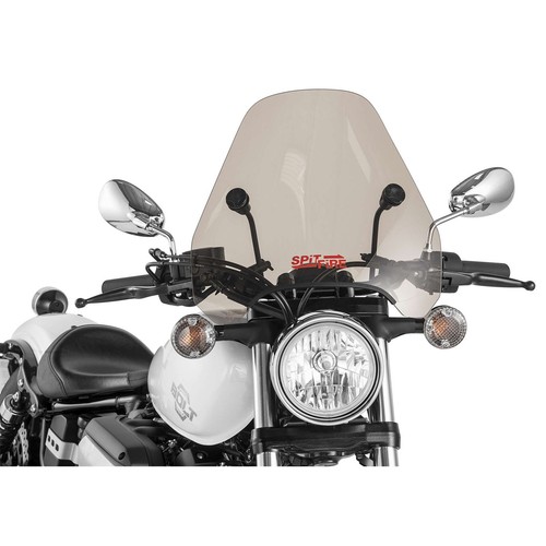 S-06 Spitfire Windshield - Smoke - with Black Hardware 7/8" & 1" S-06-A ...