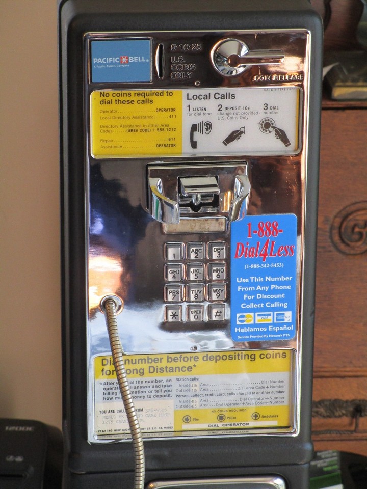 Beautiful Factory Refurbished California Pacific Bell US Payphone NEW ...