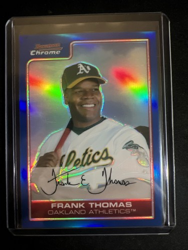 2006 Bowman Chrome - Frank Thomas #112 Blue Refractor /150 for sale ...