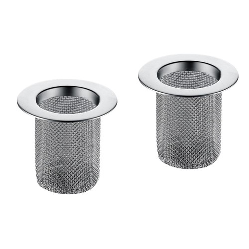 Set of 2 Filter Wash Basin Sieve Garbage Disposal Strainer Sink Drain ...