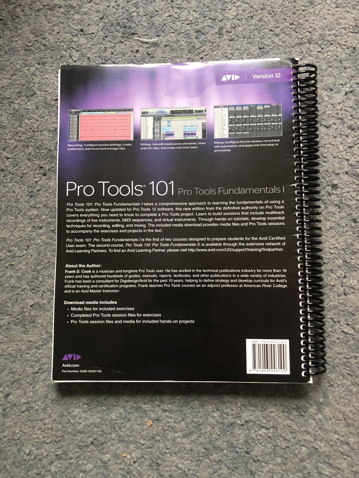 Pro Tools 101-Pro Tools Fundamentals 1 Version 12 | eBay UK