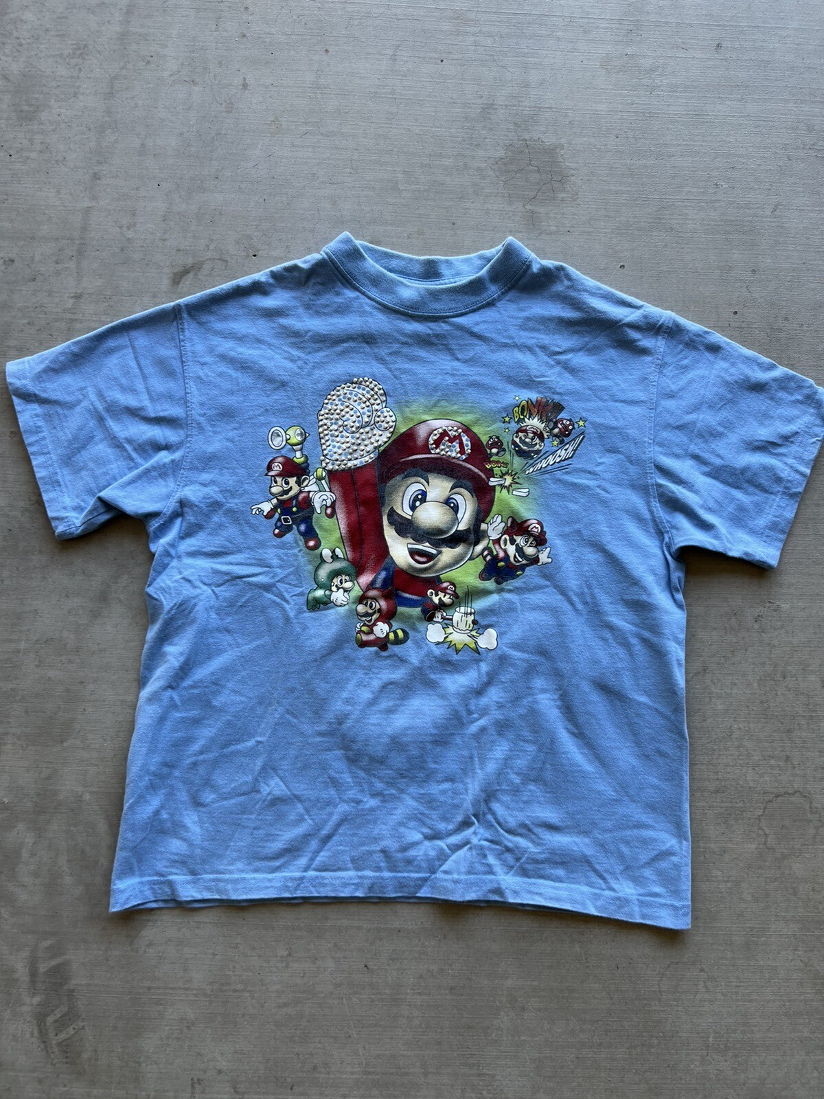 Vintage Super Mario Bros Game Promo Bootleg Bling Lig… - Gem