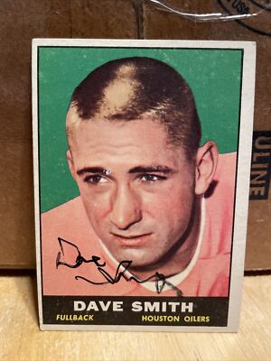 Dave Smith -Ripon- Houston Oilers Autographed Card | eBay