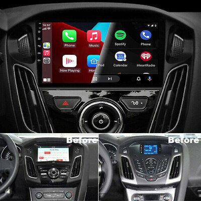 FOR 2012-2018 FORD FOCUS GPS NAVI ANDROID 13 CAR STEREO RADIO CARPLAY 2 ...