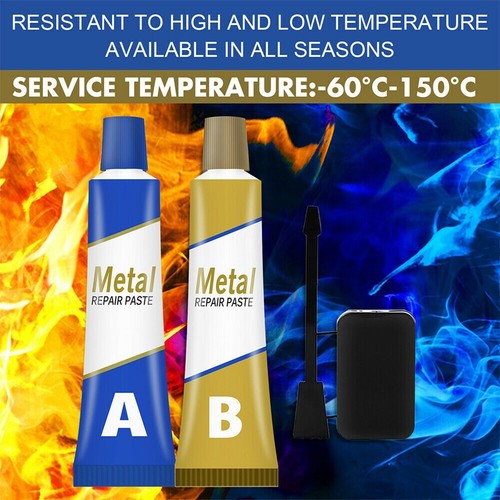 Industrial Cold Weld Adhesive 100g Metal Repair Paste High Heat ...
