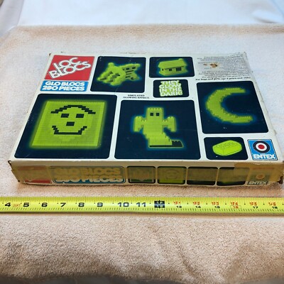 VINTAGE 1980s LOC BLOCS GLOW IN THE DARK BUILDING BLOCK SET | eBay