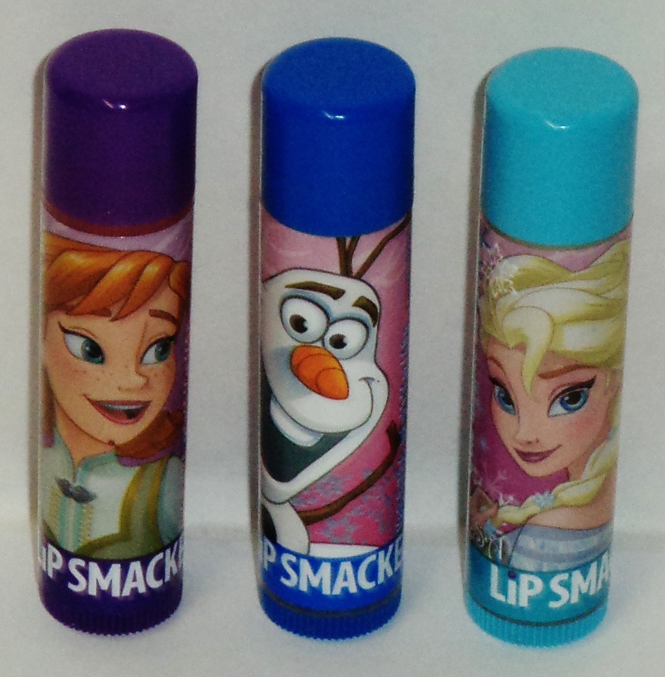3 Flavors Of Disney Frozen Lip Smackers ELSA ANNA & OLAF Lip Balms | eBay