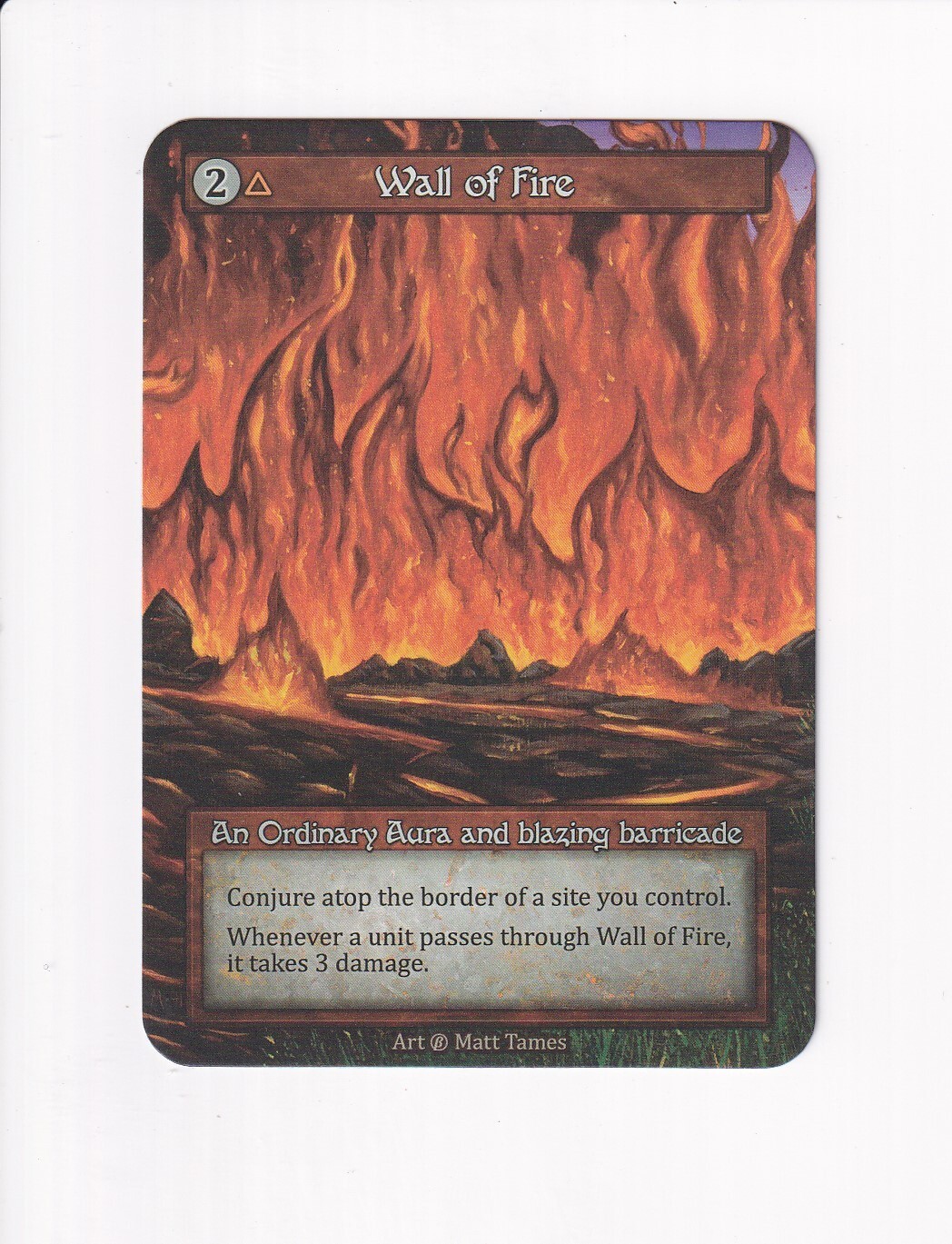 Sorcery Contested Realm BETA WALL OF FIRE (#2) | eBay