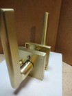 Linkaa, Privacy Door Lever w/Lock, Gold Stain Brass, Keyless Door Lock ...