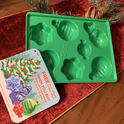 Christmas Jello Jell-O Jiggler Green Holiday Mold New W/ Tag Kraft ...