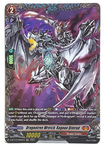 Vanguard Dragontree Wretch, Ragoon Qimrud D-BT13/FR02EN FR Empire ...