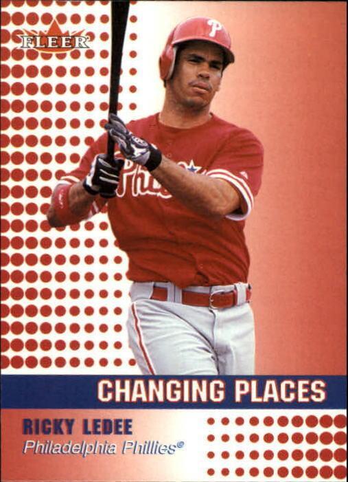 2002 Fleer - Changing Places Ricky Ledee #463 Gold Back for sale online ...