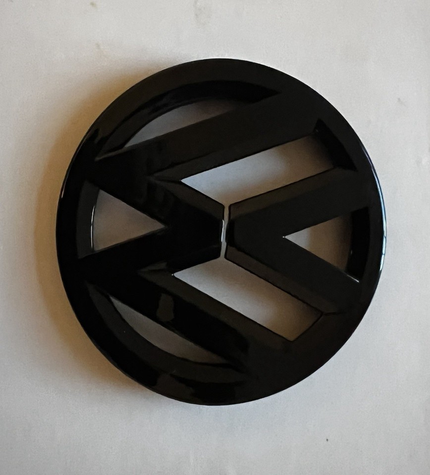 VW Golf mk7.5 2018-2020 Front/rear Badge Cover - Gloss Black - Set ...