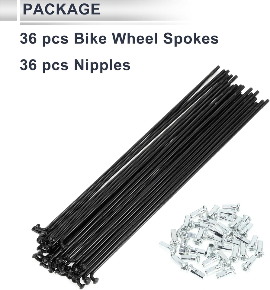 1 Set Universale Raggi per Bicicletta 12G Lunghezza 202Mm Raggi Ruota ...