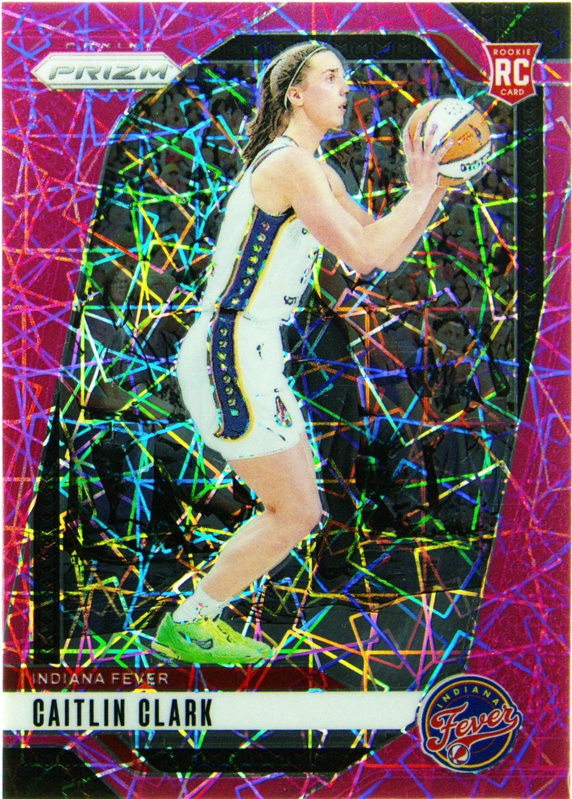 2024 Panini Prizm WNBA - Caitlin Clark #22 Pink Velocity Prizm /79 (RC ...