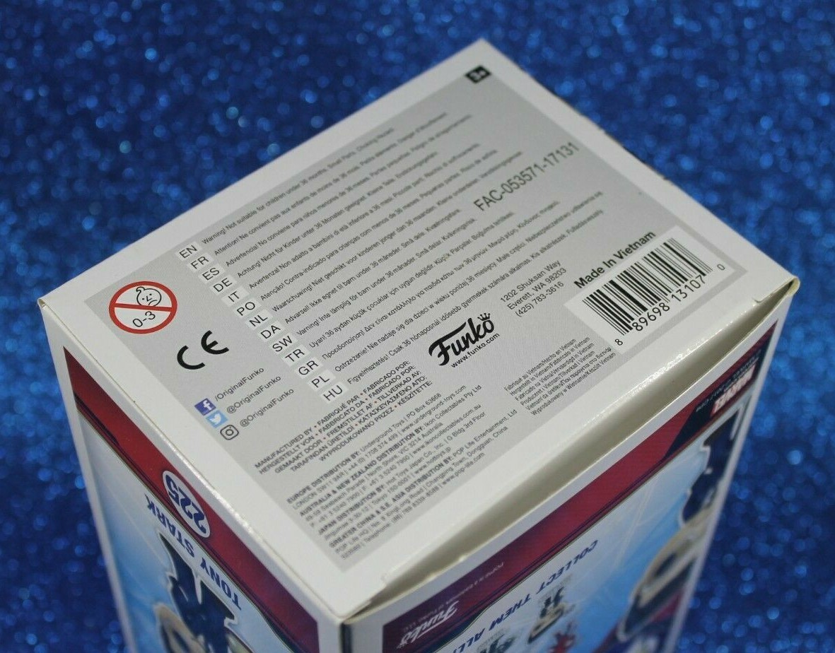 FUNKO POP MARVEL SPIDER-MAN HOMECOMING #225 TONY STARK (2017 SDCC/SCE ...