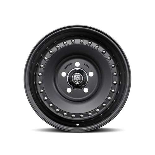 15 BLACK CENTERLINE AUTO DRAG 15X7 15X8.5 SOLID STAGGERED LITE MAG ...
