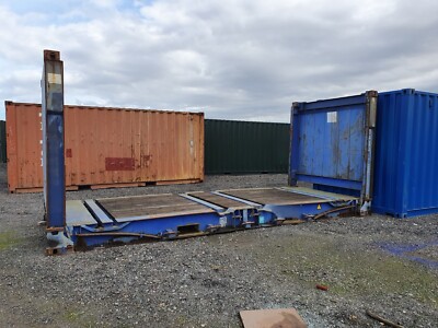 20ft Used Flat Rack Shipping Containers - Nationwide 03302237001. From ...