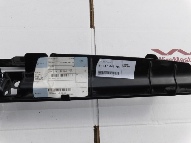 11-14 BMW 535i Air Dam Duct Deflector Lower Apron Front Bottom Sedan ...