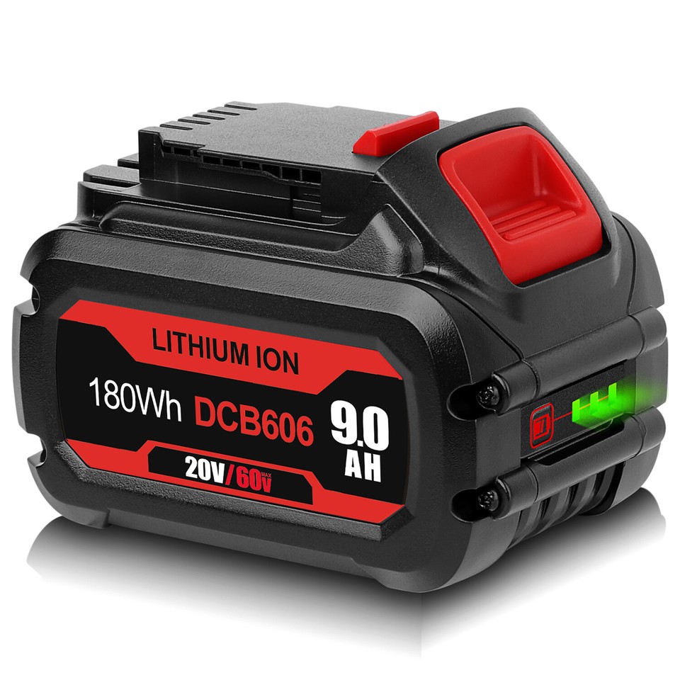 FOR DEWALT DCB609-2 20V/60V MAX FLEXVOLT 9.6AH Lithium-Ion Battery ...