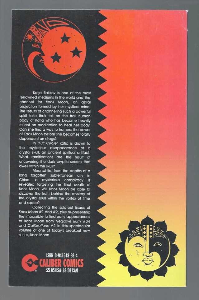 Caliber Comics~ Kaos Moon - Full Circle Comic Book #1 (1997) TPB | eBay