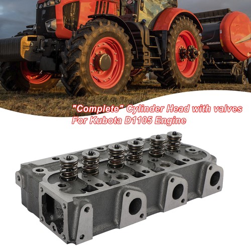 High Quality "Complete" Cylinder Head With Valves For Kubota D1105 ...