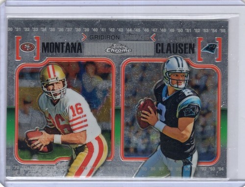 2010 TOPPS FOOTBALL INSERT CARD #CGL-MC - HOF JOE MONTANA / JIMMY ...